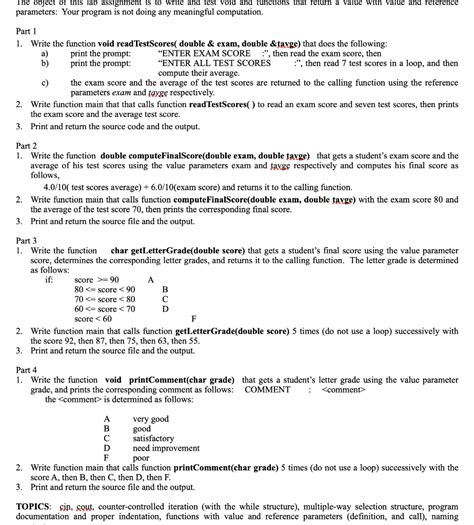 Solved The Object Of This Lab Assignment Is To Write And Chegg