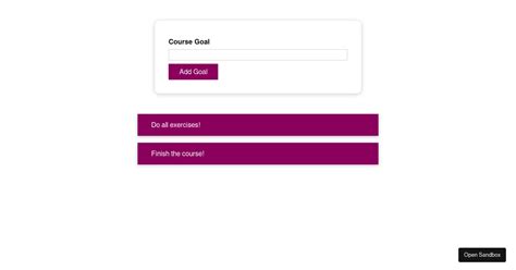 React The Complete Guide Codesandbox