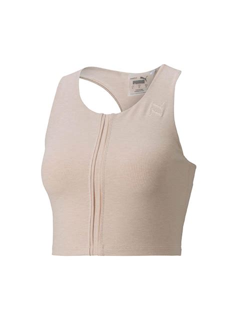 Ripley Top Deportivo Mujer Puma 522212 47 Exhale Cut Out Crop Beige