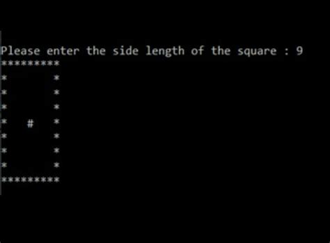 Solved Write A Python Program To Print A Hollow Square Chegg