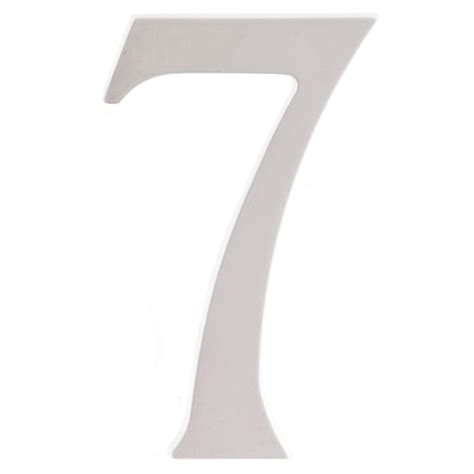 Hillman 5 In Number 7 Sign White 1 Piece 866657 Rona