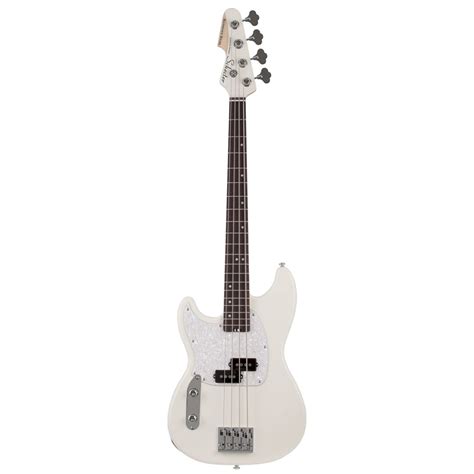 Schecter Banshee Bass Short Scale 4 String Lefty Bass Olympic White At No Limit Guitar Co