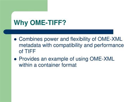 Ppt Ome Tiff And Bio Formats Powerpoint Presentation Free Download