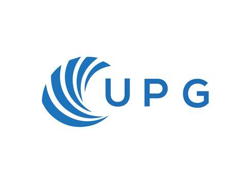 Upg Letter Logo Design On White Background Upg Creative Circle Letter Logo Concept Upg Letter