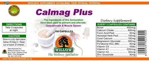 Calmag Plus 100 Caps - Natures Own Pharmacy