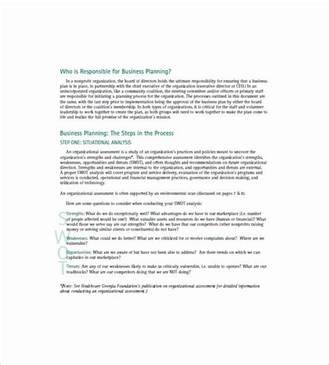 Nonprofit Marketing Plan Template