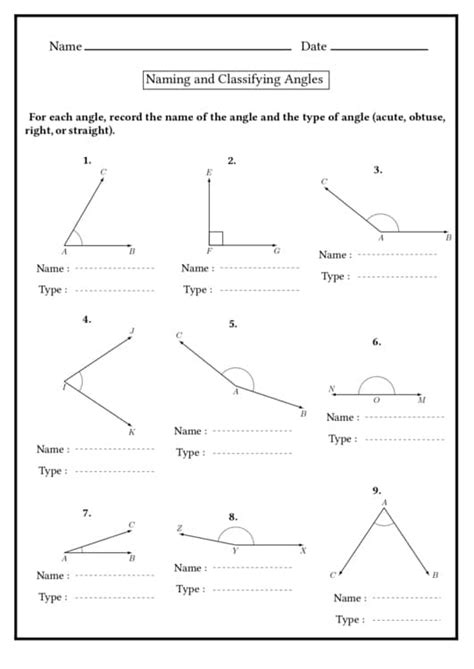 Angles And Angle Relationships Worksheets And Homework By Simplify The Math