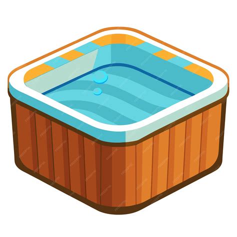 Hot Jacuzzi Tub Clipart Vector Art And Illustration Premium Ai