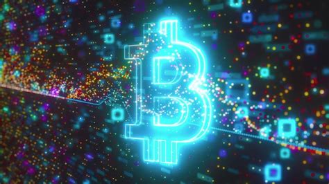 Premium Photo Bitcoin Data Technology