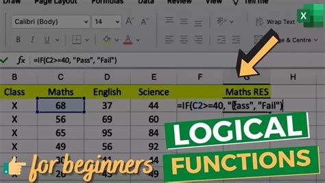 Logical Formulas In Excel Excel Tutorials Microsoft Excel Tutorial Excel