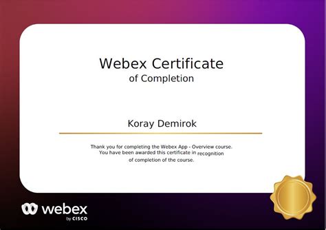 Koray Demİrok On Linkedin Cisco Webex Certification Continious Learning