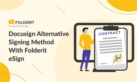 docusign alternative signing method with folderit esign document management system folderit
