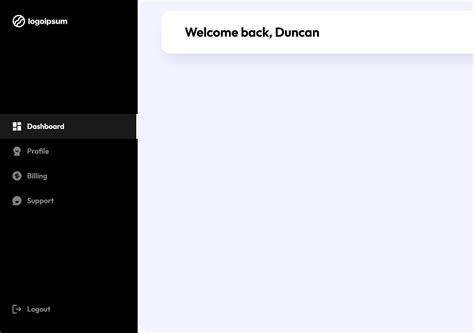 Dashboard Dark Navigation Free Webflow Component