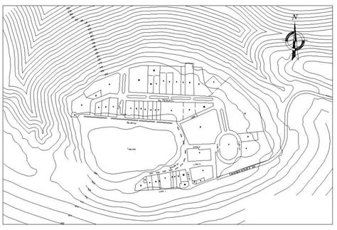 Area Contour Mapping Detail D View Layout Plan In Dwg Format