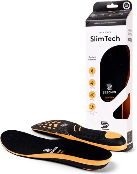 52bones Slimtech Low Arch Premium Inlegzolen Met Lage Voetboog