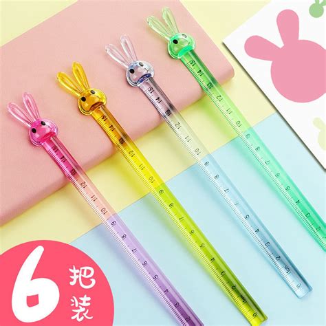 Learning Ruler Cartoon Ruler Creative Bunny Ruler Cartoon Animal Shape