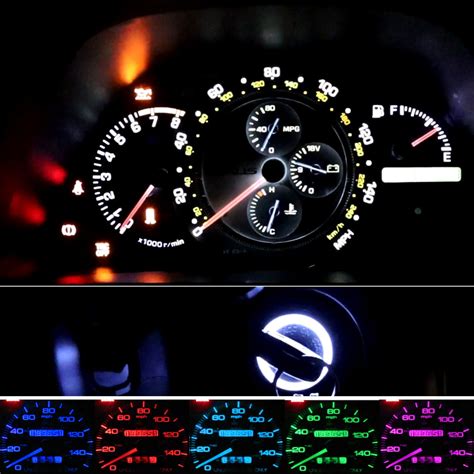 Speedometer Gauge Cluster Instrument And Key Light Led Set For Lexus I