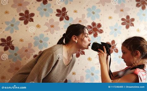 Beautiful Girl Kisses The Camera Lens Stock Video Video Of Skill Girls 117246405