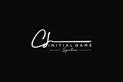 Initial Cs Signature Logo Template Vector Hand Drawn Calligraphy