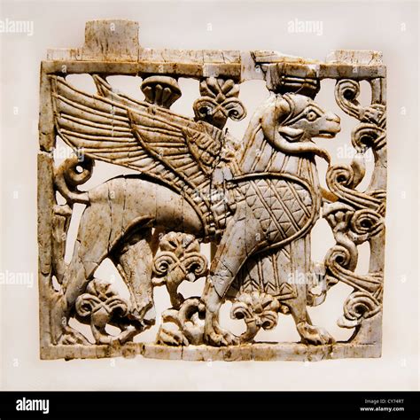 Openwork Plaque With Ram Headed Sphinx Neo Assyrian 9th8th Century Bc