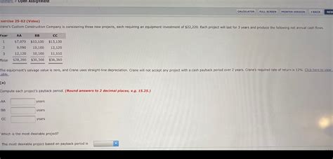 Solved Ignment Open Assignment Calculator Full Screen