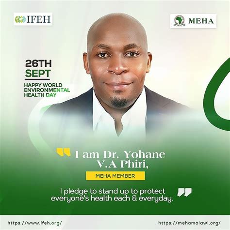 Environmentalhealth Sustainability Worldehday Yohane V A Phiri Ph D