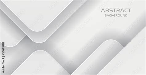 White Paper Cut Background Abstract Realistic Papercut Decoration With Curve Dynamic Overlap