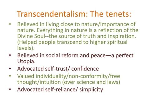 American Transcendentalism Good Copy 1 Ppt