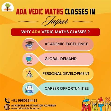 Ada Vedic Maths Classes In Jaipur Rajasthan At ₹ 999month In Hyderabad Id 2854284387988