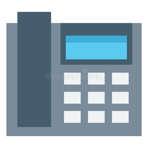 Landline Color Vector Icon Fully Editable Stock Vector Illustration