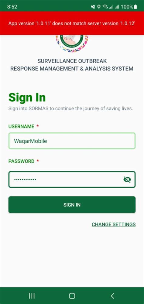 Mobile App Version Compatibility Issue · Issue 239 · Afg Polio Dataapmis Project · Github