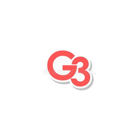 Modern And Unique Letter G3 Initials Logo Isolated On White Background