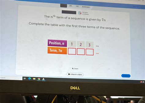solved 23 28 2c summary co lto the n th term of a sequence is given