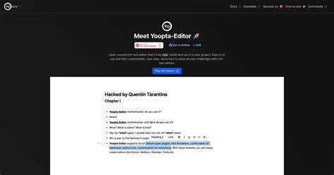 Yoopta Editor Open Source Rich Text Editor For Developers