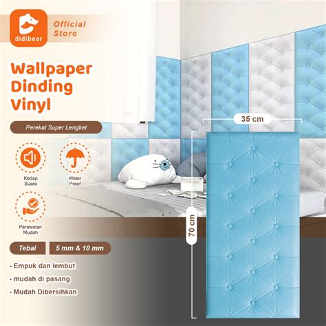 Jual Didibear Tebal 10mm Wallpaper Foam 3d Stiker Dinding Latar