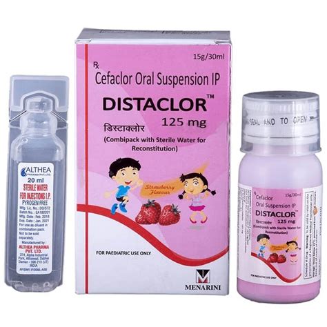 Distaclor 125mg Strawberry Oral Suspension View Usage Side Effects