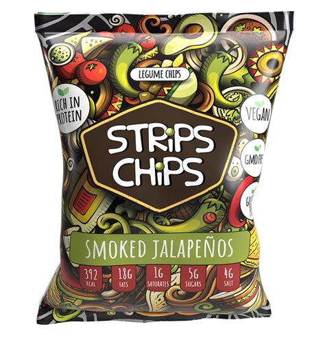 Officeday Chips Strips Chips Made Of Peas With Smoked Chalap Hot