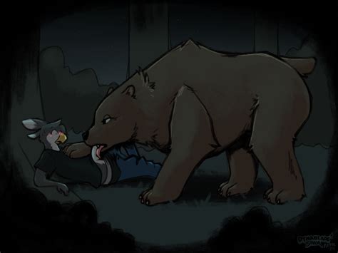 Rule 34 Ambiguous Gender Anthro Avian Bear Big Dom Small Sub Bird Blowjob Blush Brown Body