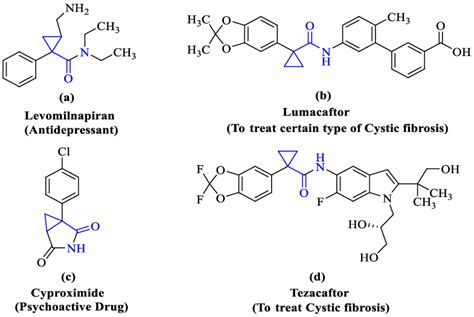 Pharmaceutical Drugs In The Market With 1 Phenylcyclopropane