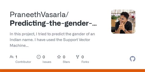 GitHub PraneethVasarla Predicting The Gender Of Indian Names In This Project I Tried To