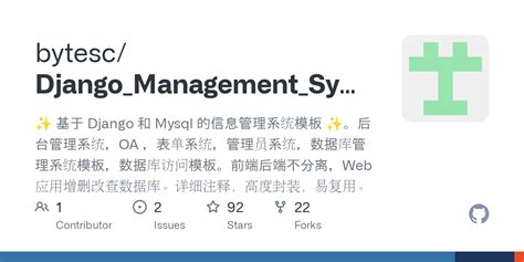 Issues Bytesc Django Management System Template GitHub
