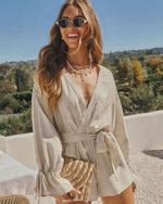 Weekender Waist Tie Romper Vici