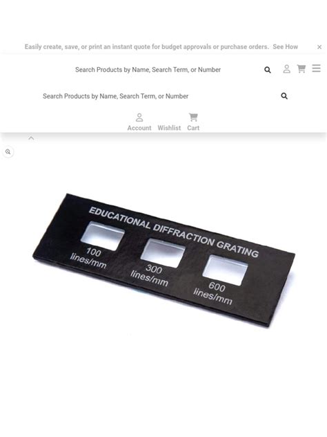 Demo Diffraction Grating Arbor Scientific Pdf Diffraction Wavelength