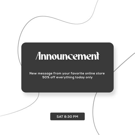 Premium Vector Social Media Post Announcement Important Notification Post