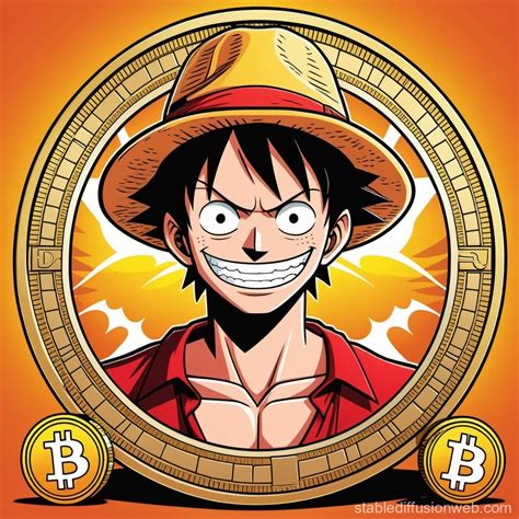Monkey D Luffy Cryptocurrency Coin Logo Stable Diffusion Online