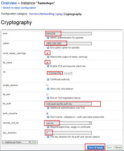 Setup Fastestvpn Using Openvpn Protocol On Openwrt Router