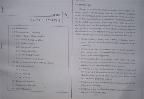 Data Mining Chap I I CHAPTER CLUSTER ANALYSIS Introduction Requirements Af Clustering