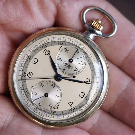 Heuer Chronograph Pocket Watch — Wind Vintage