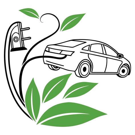 Modern Electric Car Logo With Leaf Motif 52078441 Vector Art At Vecteezy
