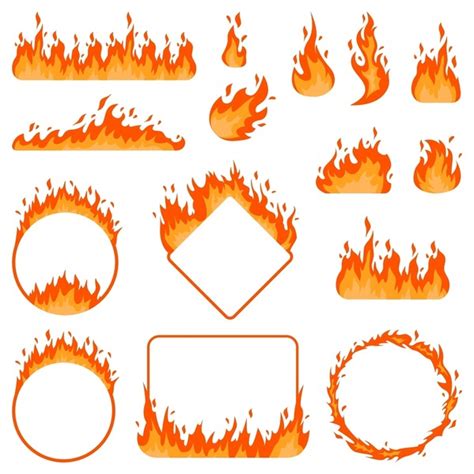 Flames Clip Art Vector